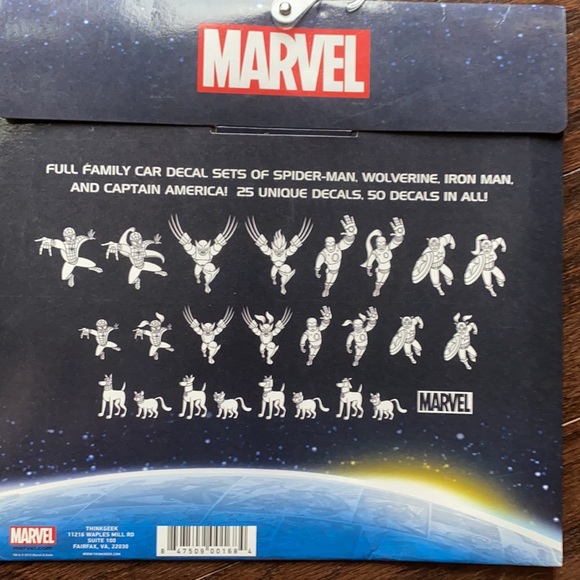 Marvel | Toys | Marvel Family Car Decals New A Superhero Family | Poshmark